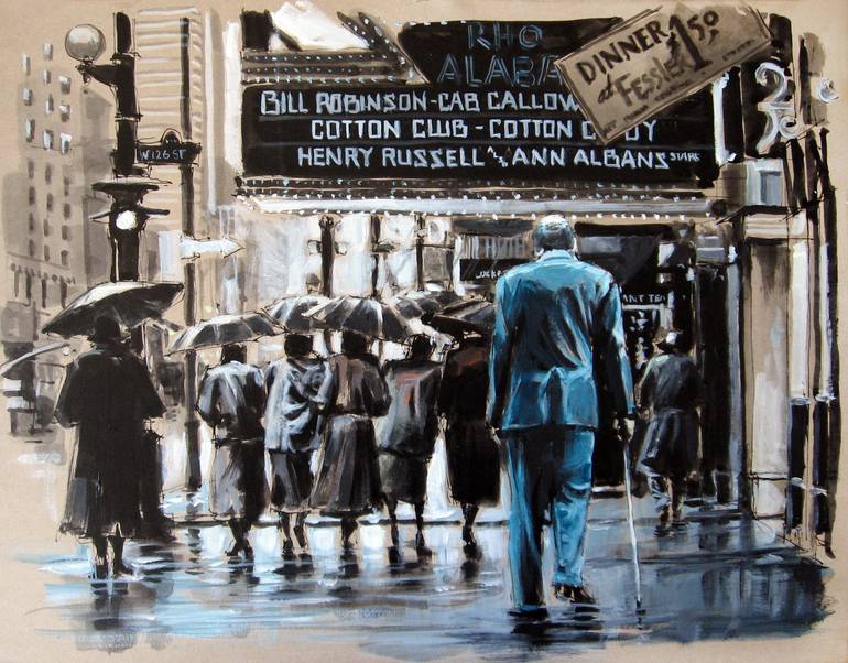 rainy and lonesome Drawing by PASCAL FESSLER | Saatchi Art