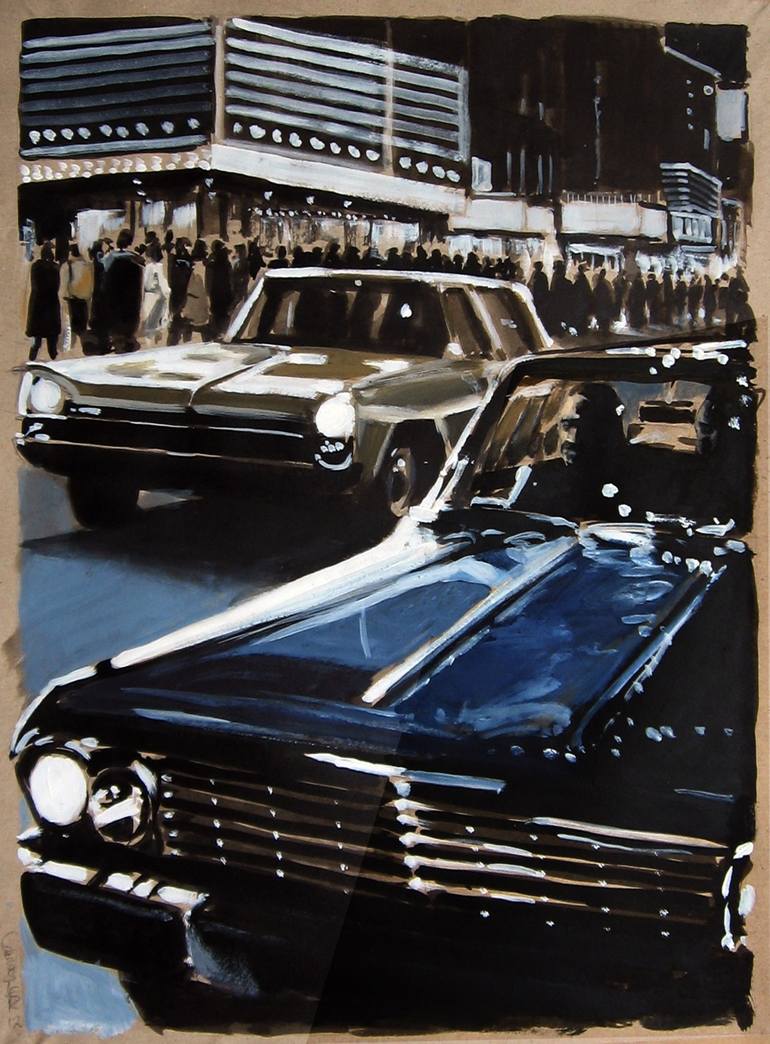 BROADWAY 1969 Painting by Pascal Fessler | Saatchi Art