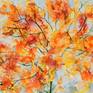 Autumn tree Painting by Richard Freer | Saatchi Art