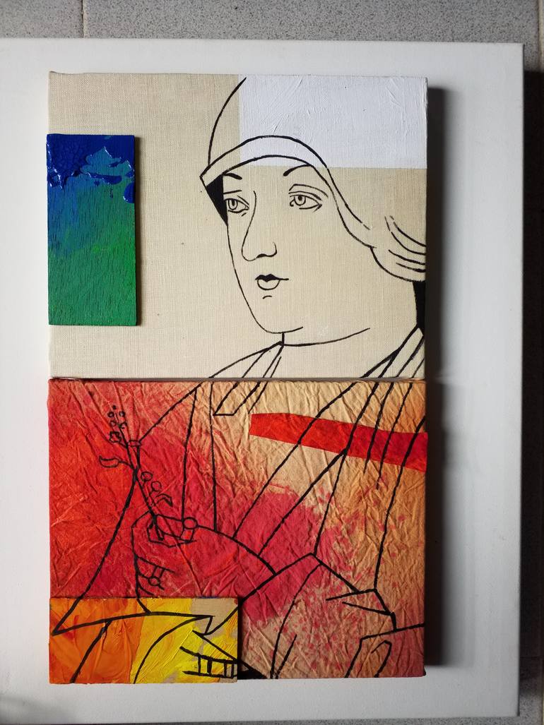 Dama-díptic Painting by Ximo Gascón | Saatchi Art