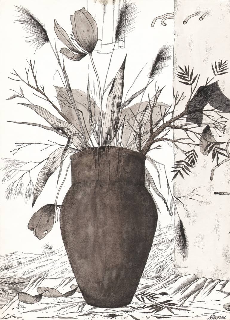 Bouquet Drawing by Mikhail Yashin | Saatchi Art