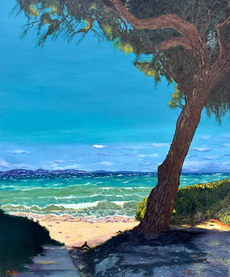 My Path to the Sea Painting by Georgios Malisianos | Saatchi Art