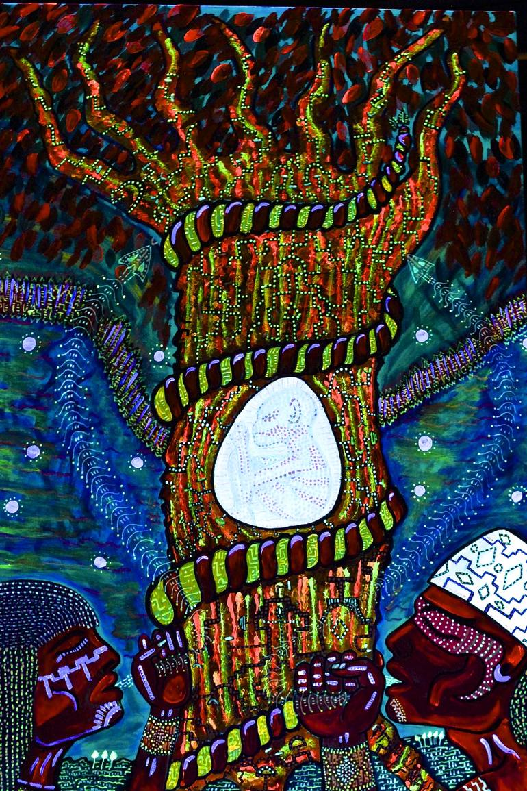 Spectral Star Child Painting by Myztico Campo | Saatchi Art