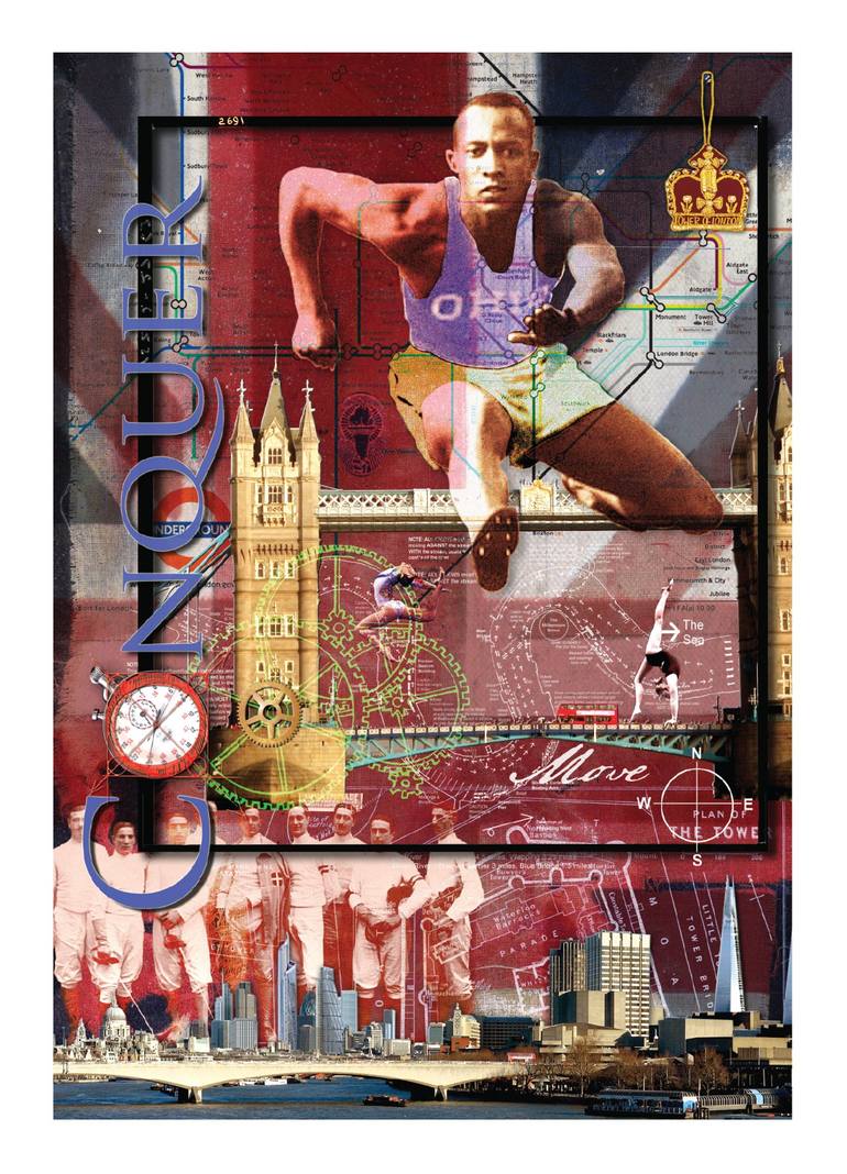 Red Collage by Loveofart London | Saatchi Art