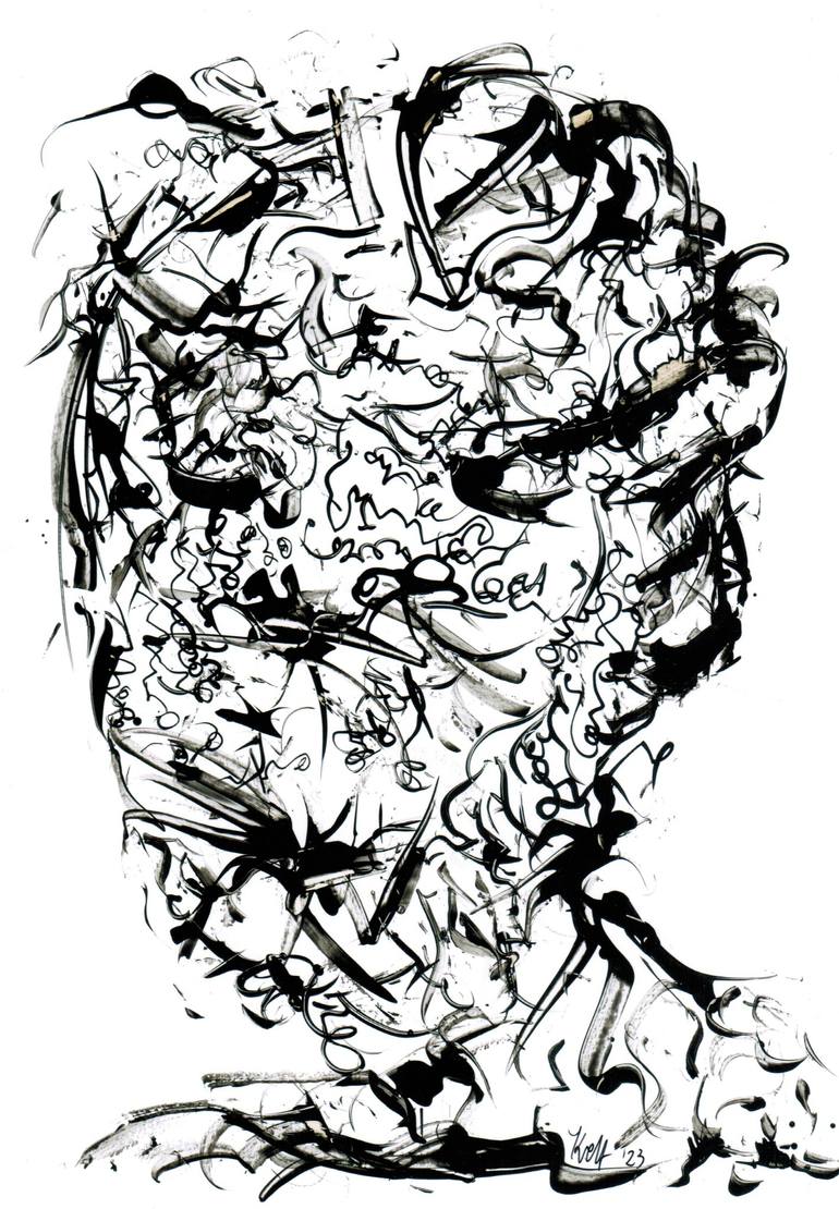 Crooked Occlusion Drawing by Jakub Kreft | Saatchi Art