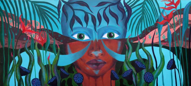 Pachamama Painting by Mika Tennekoon | Saatchi Art