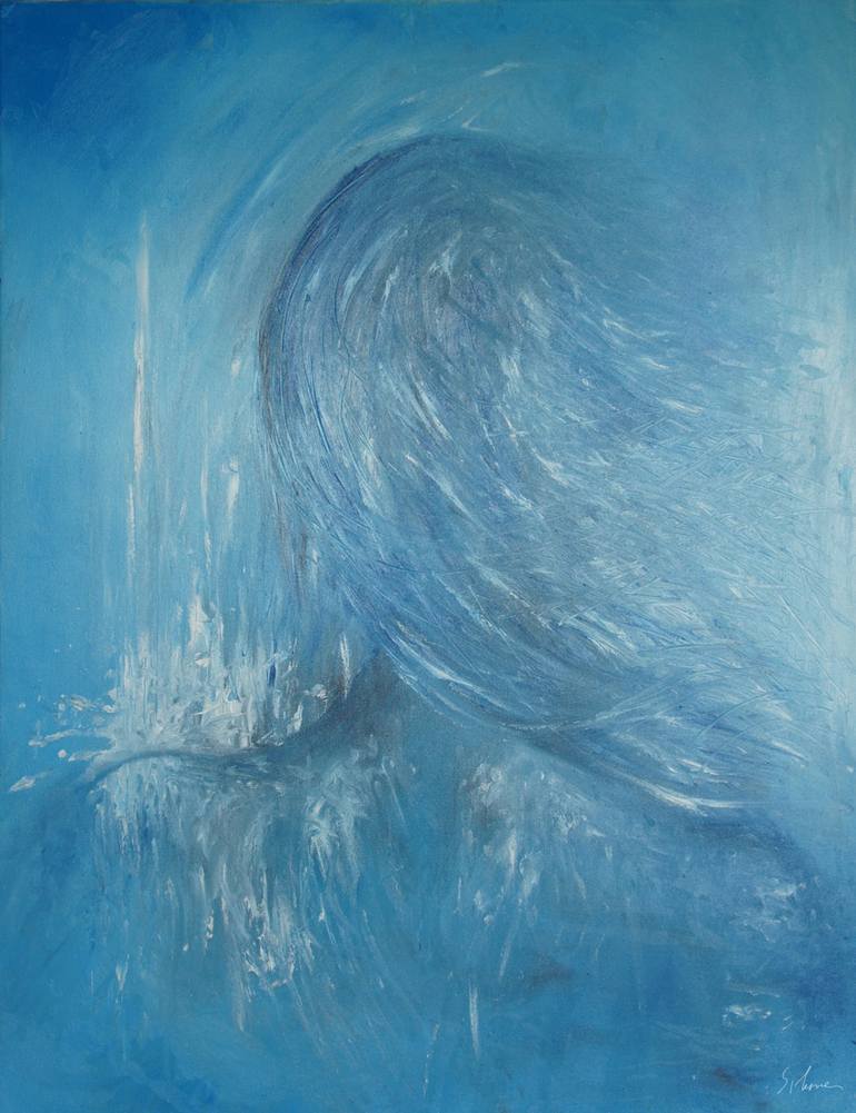 Self-portrait: tears Painting by Anna Balashova | Saatchi Art