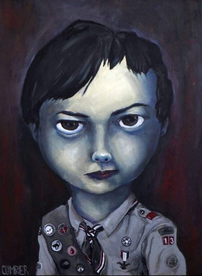 Evil Scout Painting by Justin Clumpner | Saatchi Art