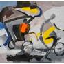 Rikshaw Puller Painting by Tapas Roy | Saatchi Art