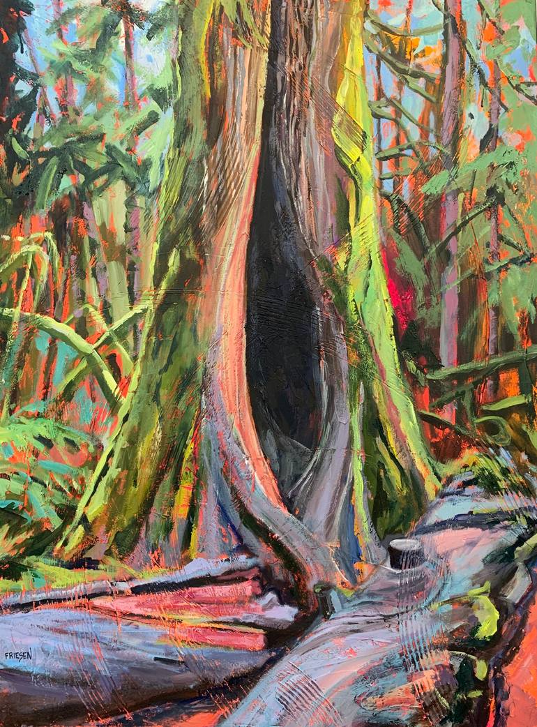 Mother Tree Painting by Holly Friesen | Saatchi Art