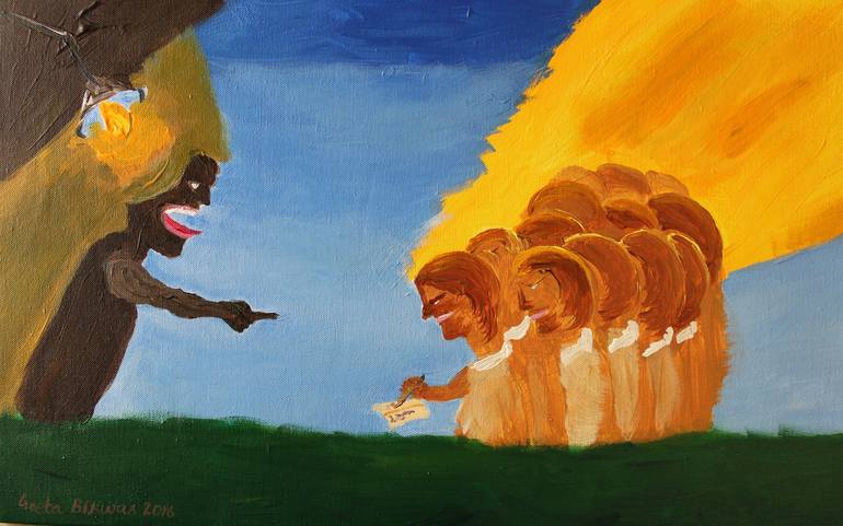 The Plight a Concept art Painting by Geeta Yerra | Saatchi Art