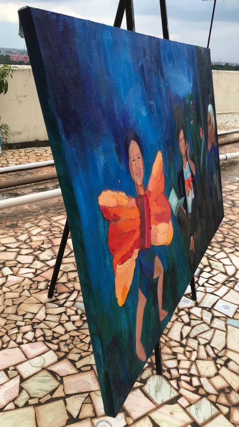 Let out the inner child Painting by Geeta Yerra | Saatchi Art