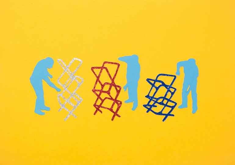 Instructions. Clothes dryer. Collage by Victoria Kovalenko | Saatchi Art