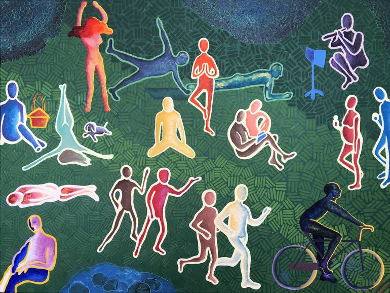 Victoria Park Painting by Victoria Kovalenko | Saatchi Art