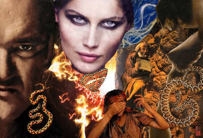 FUNDAMENTALIST PULP FICTION Collage by Kirti Michel | Saatchi Art