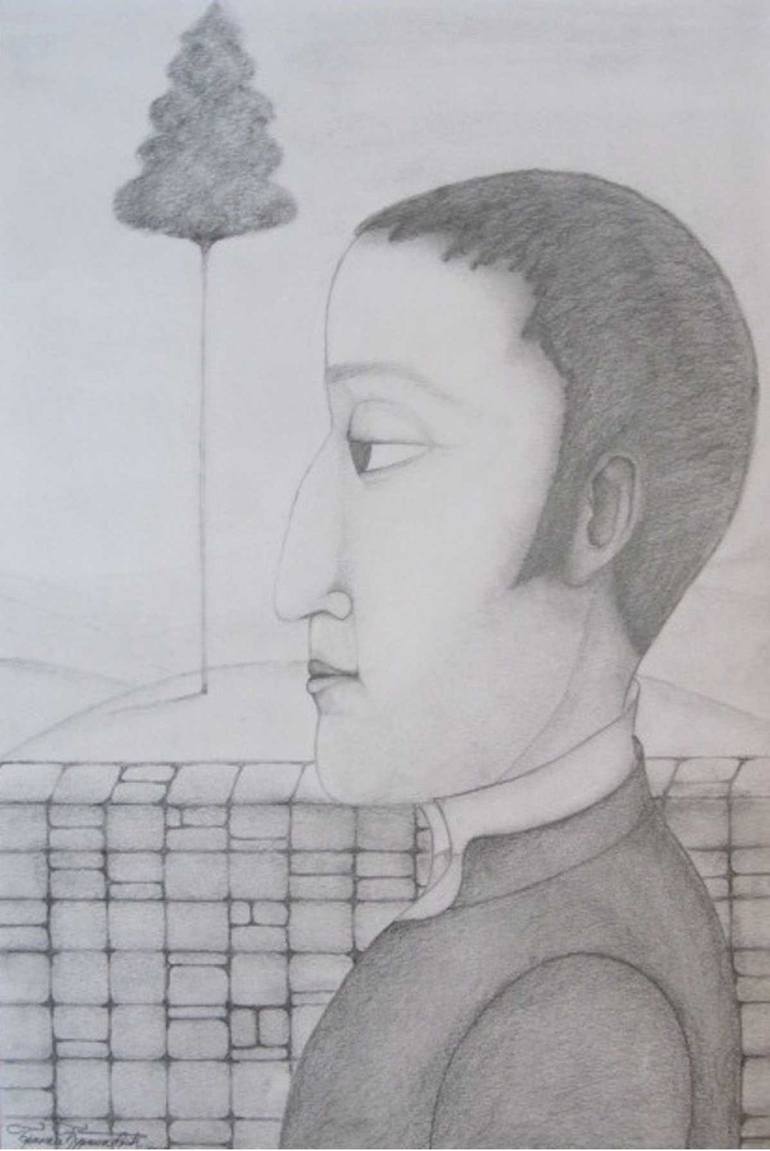 Mr. Iks Drawing by Branka Djuraskovic | Saatchi Art