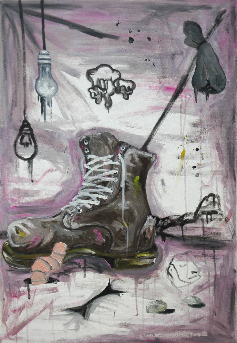 long working hours Painting by John Paul Jimenez | Saatchi Art