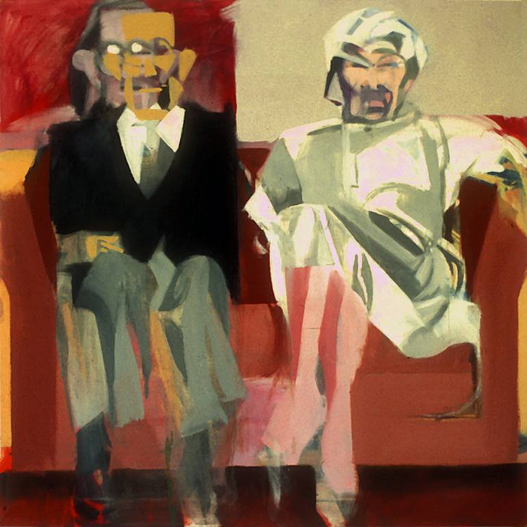 Study of Bertha and Joseph Painting by Hillel Kagan | Saatchi Art