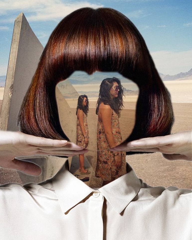 Haircut 2 (with Andrew Tamlyn) Collage by Erin Case | Saatchi Art