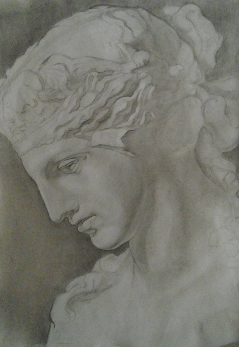 Ariadne Drawing by Andrii Akhtyrskyi | Saatchi Art