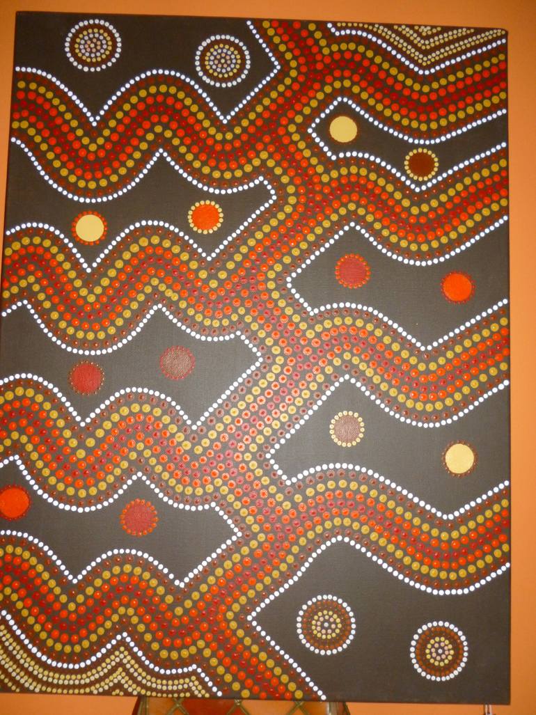 ABSTRACT DOTS 2 Painting by shaun cole | Saatchi Art