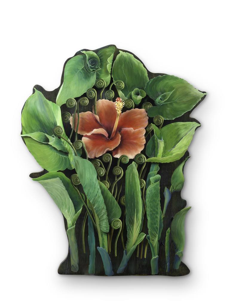 Still Life with Fiddleheads Painting by Peter Root | Saatchi Art