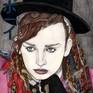 Boy George Drawing by Paul Nelson-Esch | Saatchi Art