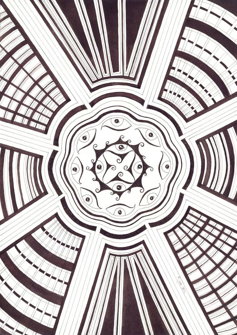 Spring Eyes Drawing by Marina Holderbaum | Saatchi Art