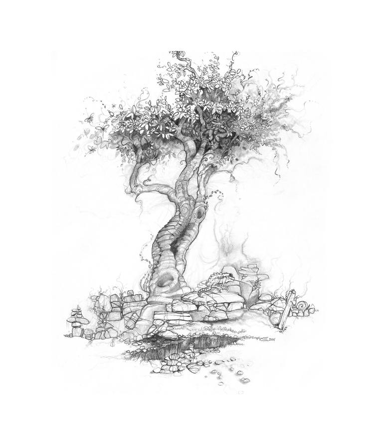 The snail witness Drawing by Nicholas Cook III | Saatchi Art