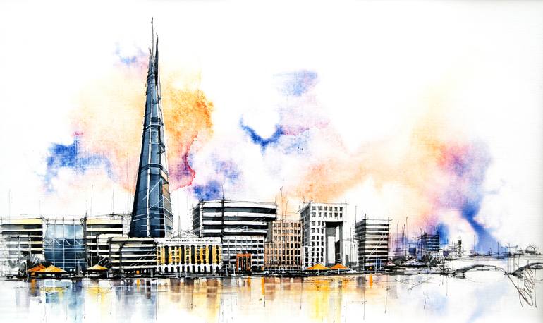 The Shard 1 Painting by Brian Freelander | Saatchi Art
