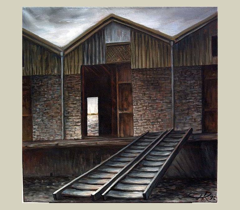 Galpones Puerto Rosario Painting by Carlos Raffo | Saatchi Art