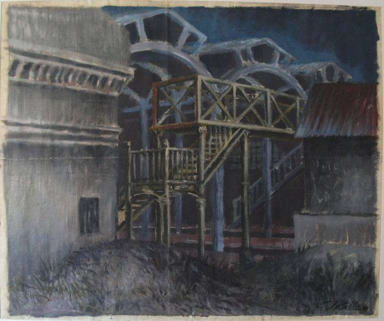 The wreck Painting by Carlos Raffo | Saatchi Art