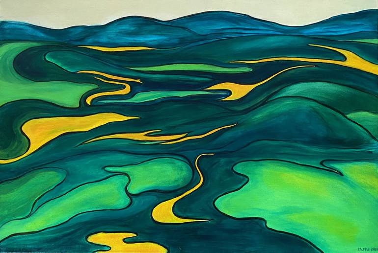 landscape 3 Painting by Maya Nival | Saatchi Art