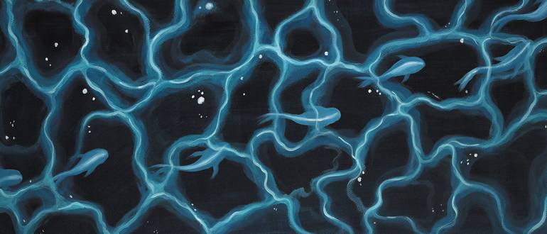 Water Pattern Painting by Tatyana Bondareva | Saatchi Art