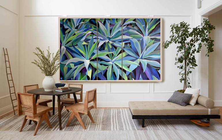 Song of Blue Leaves (SAMSUNG FRAME Collection) Painting by Geoff Greene ...