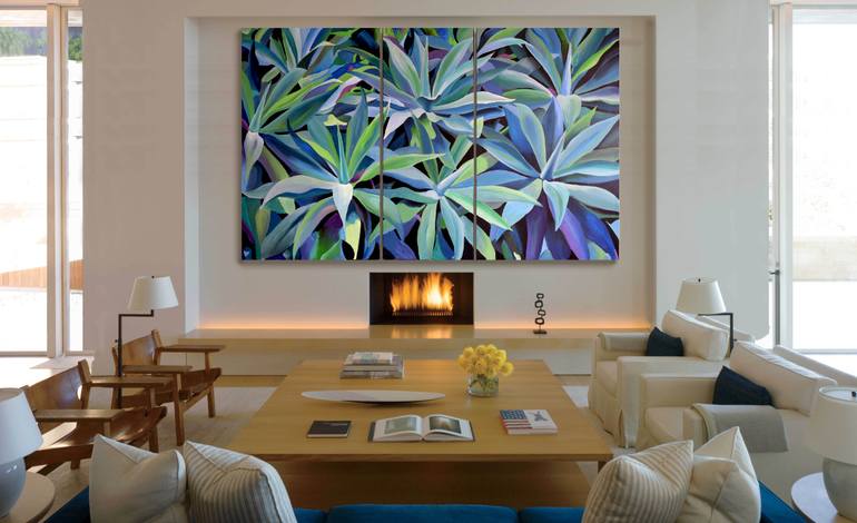 Song of Blue Leaves (SAMSUNG FRAME Collection) Painting by Geoff Greene ...