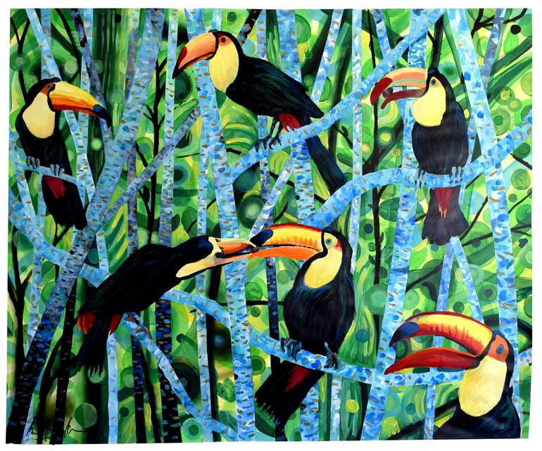 Ramphastos Fantasia Painting by Geoff Greene | Saatchi Art