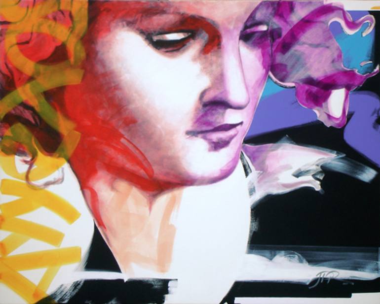 Angel SOLD Painting by Jean Pierre Rousselet | Saatchi Art