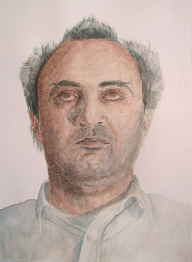 Looking up Painting by Ivan Milenkovic | Saatchi Art