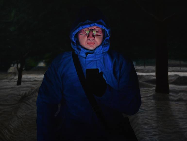 Smartphone Light 6 Painting by Ivan Milenkovic | Saatchi Art