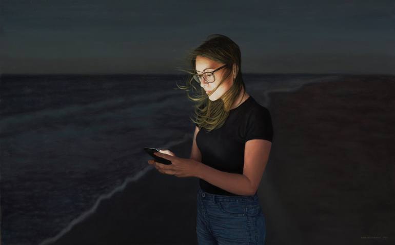 Smartphone Light 22 Painting by Ivan Milenkovic | Saatchi Art