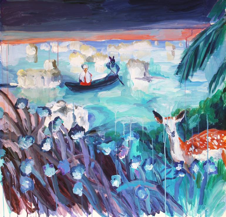 Fabulous journey Painting by Tanya Kirichenko | Saatchi Art