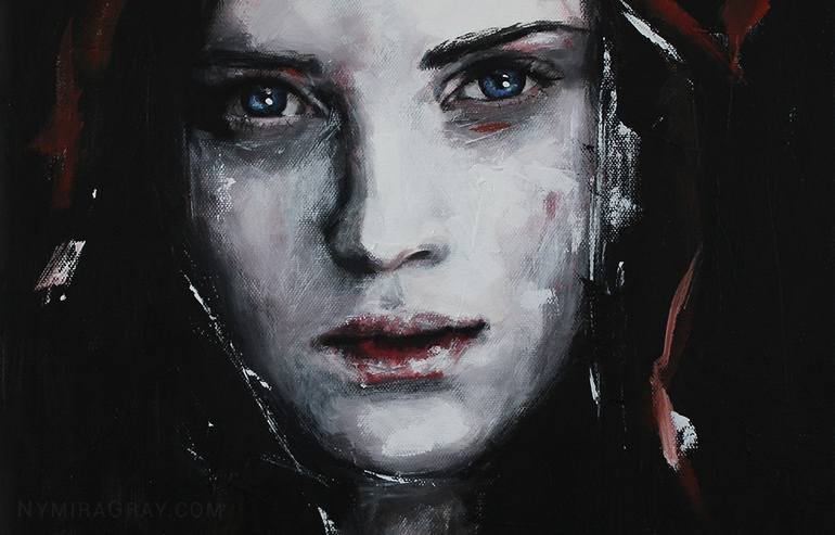 Bilyana (PORTRAIT SERIES #5) Painting by Nymira Gray | Saatchi Art