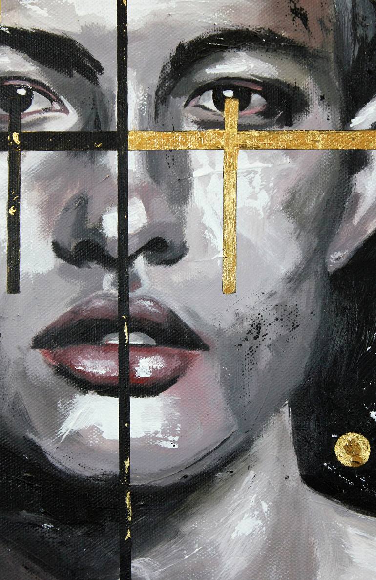 Seven (GOLD SERIES) Painting by Nymira Gray | Saatchi Art