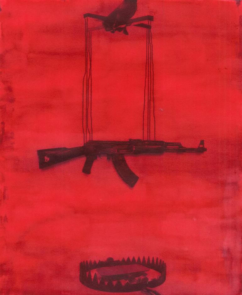 Muppet weapon trap Painting by Semtov Simi Gatenio | Saatchi Art