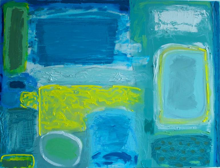 Blue space Painting by Mark Alexander | Saatchi Art