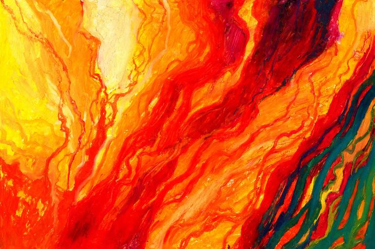 Lava Painting by Akhil Sutar | Saatchi Art
