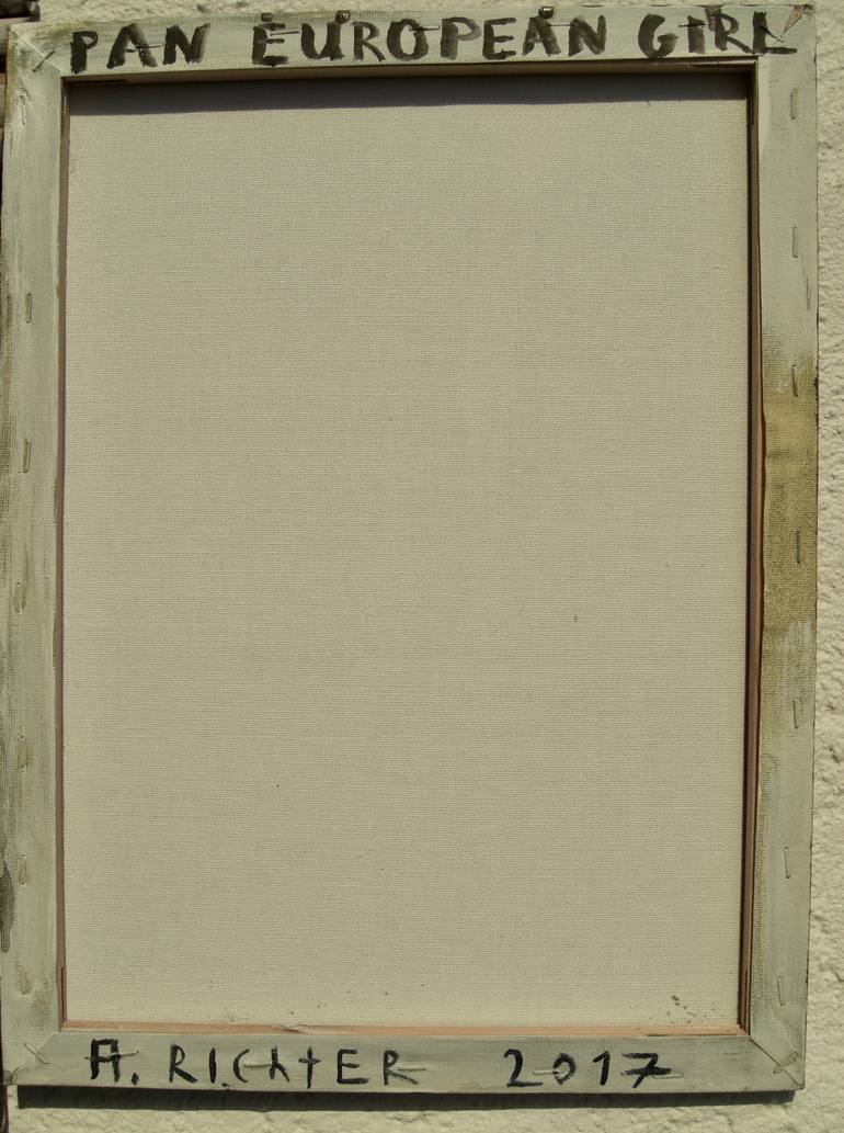 Pan-European girl Painting by Andreas Richter | Saatchi Art