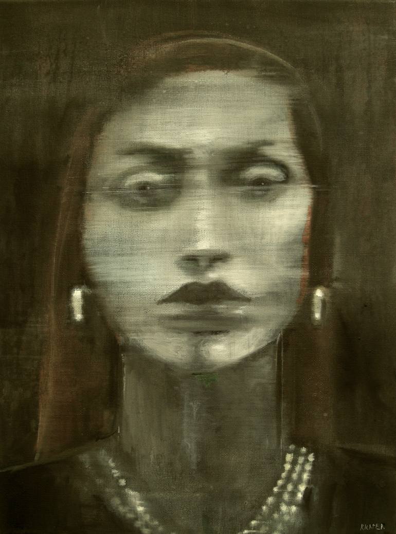 Pan-European girl Painting by Andreas Richter | Saatchi Art