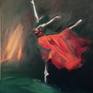 Color of the dance. Red. Painting by Christina Nguyen | Saatchi Art